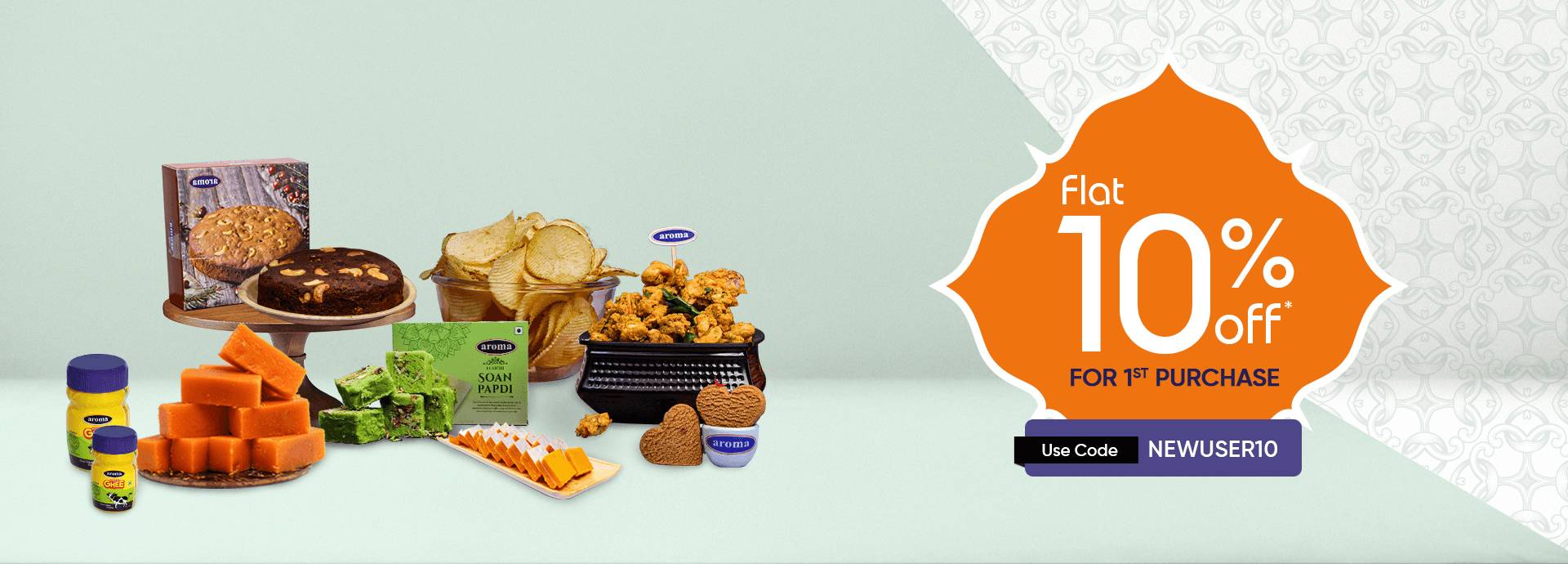 Aroma Bakery Online - Order Sweets, Savories, Cookies, Snacks.